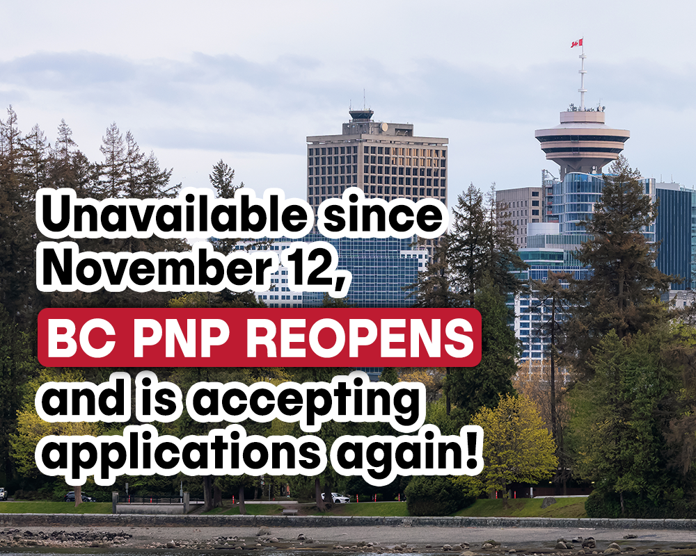 BC PNP Reopens with new and interesting changes.